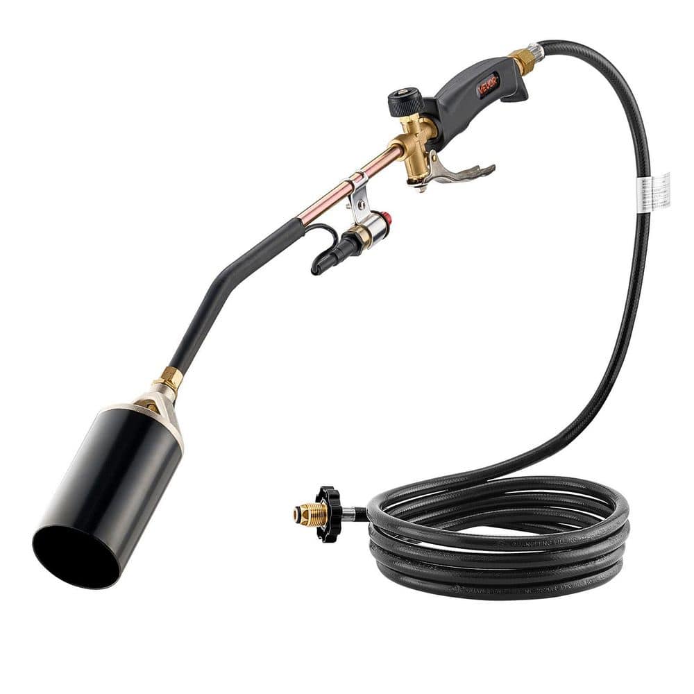 VEVOR Propane Torch 1,800,000 BTU, 10 ft. Hose, Adjustable Flame, Turbo ...