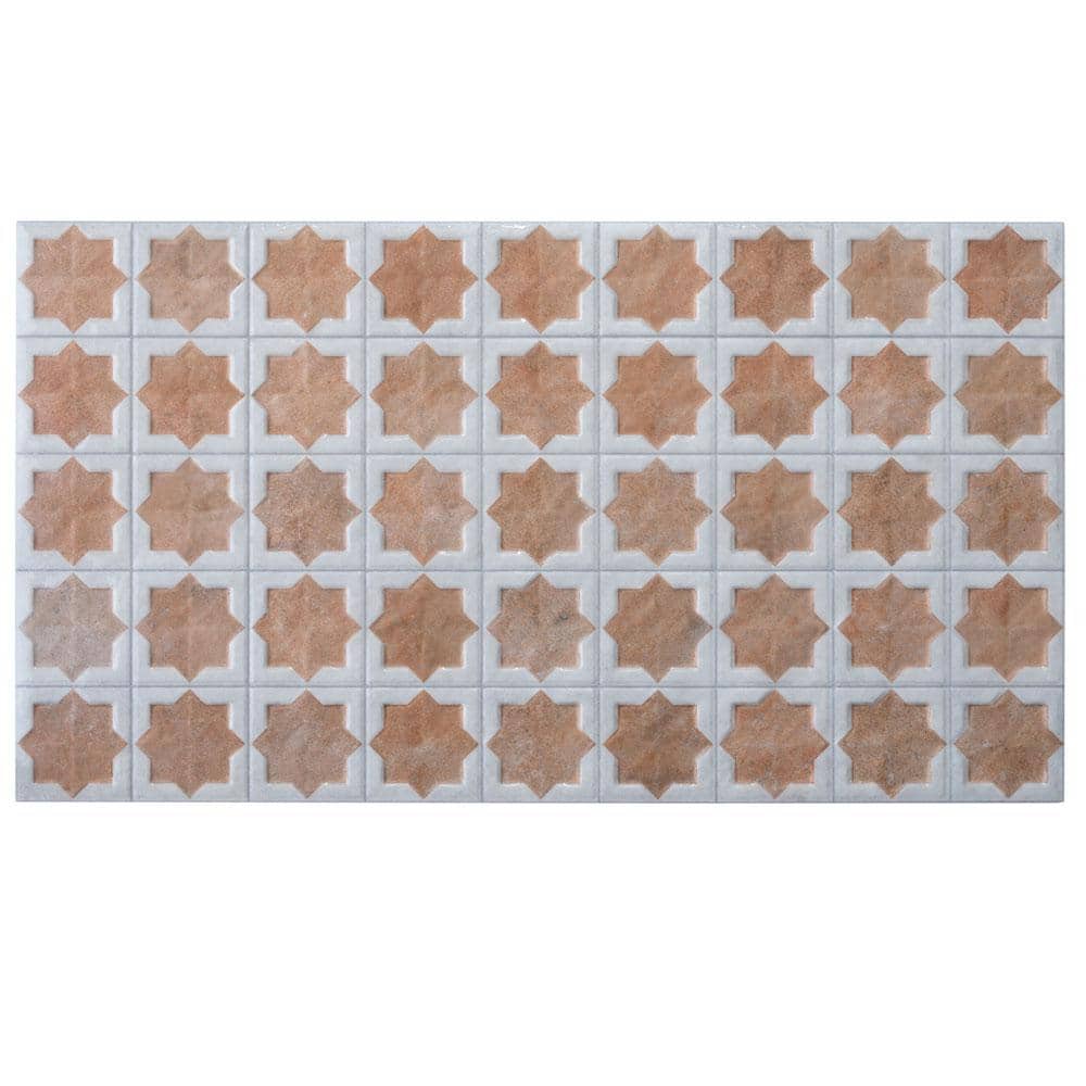 Apollo Tile Citadel 6 in. x 6 in. Matte and Glossy Beige Porcelain Wall ...