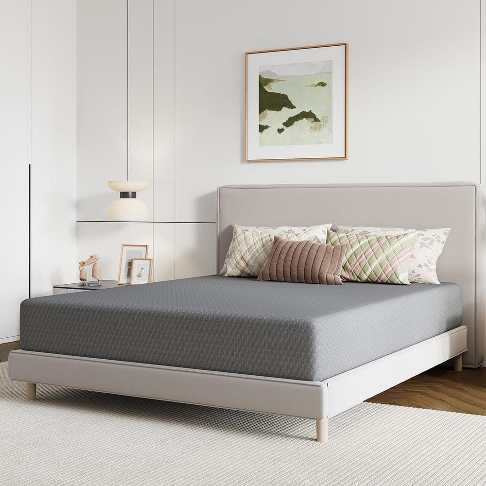 Novilla Queen Medium Gel Memory Foam 10 in. Mattress Bed-in-a-Box ...