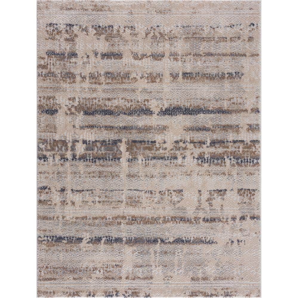 PRIVATE BRAND UNBRANDED Bazaar Averie Grey 8 ft. x 10 ft. Area Rug ...