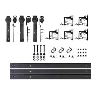 HOMACER 6 ft. /72 in. Brushed Nickel Inverted Bent Triple Track Bypass ...