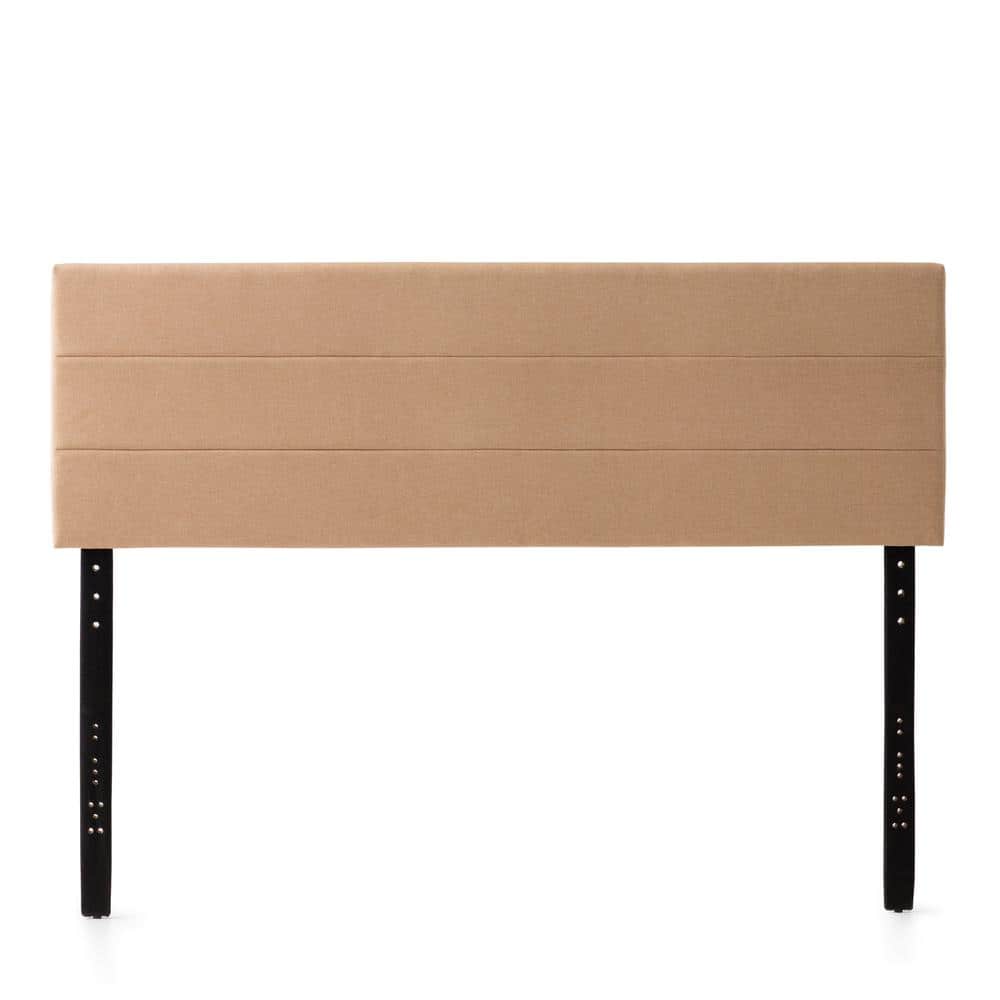 Brookside Stella Beige Twin/Twin XL Mid-Rise Upholstered Channel ...