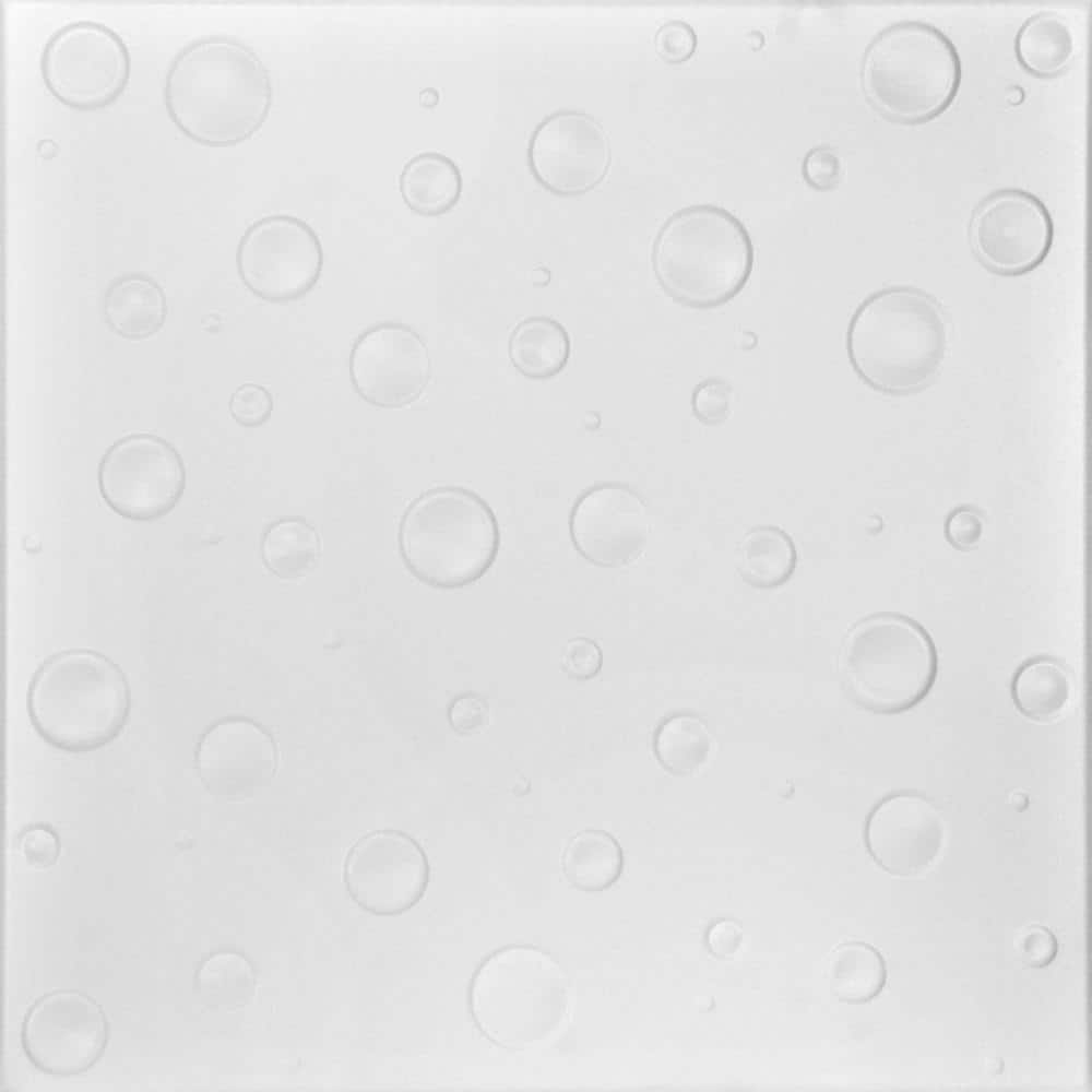 A La Maison Ceilings Bubbles 1.6 ft. x 1.6 ft. Glue Up Foam Ceiling ...