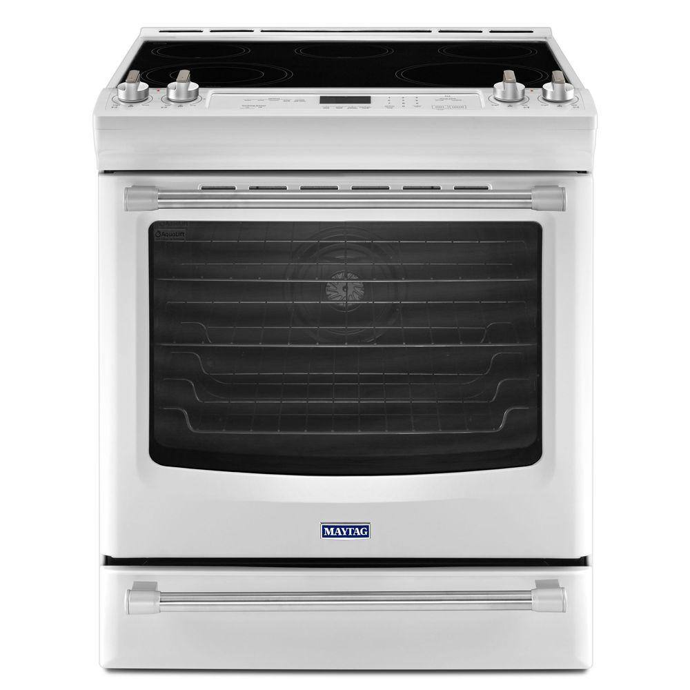 Maytag AquaLift 6.2 cu. ft. Electric Range with Self-Cleaning ...