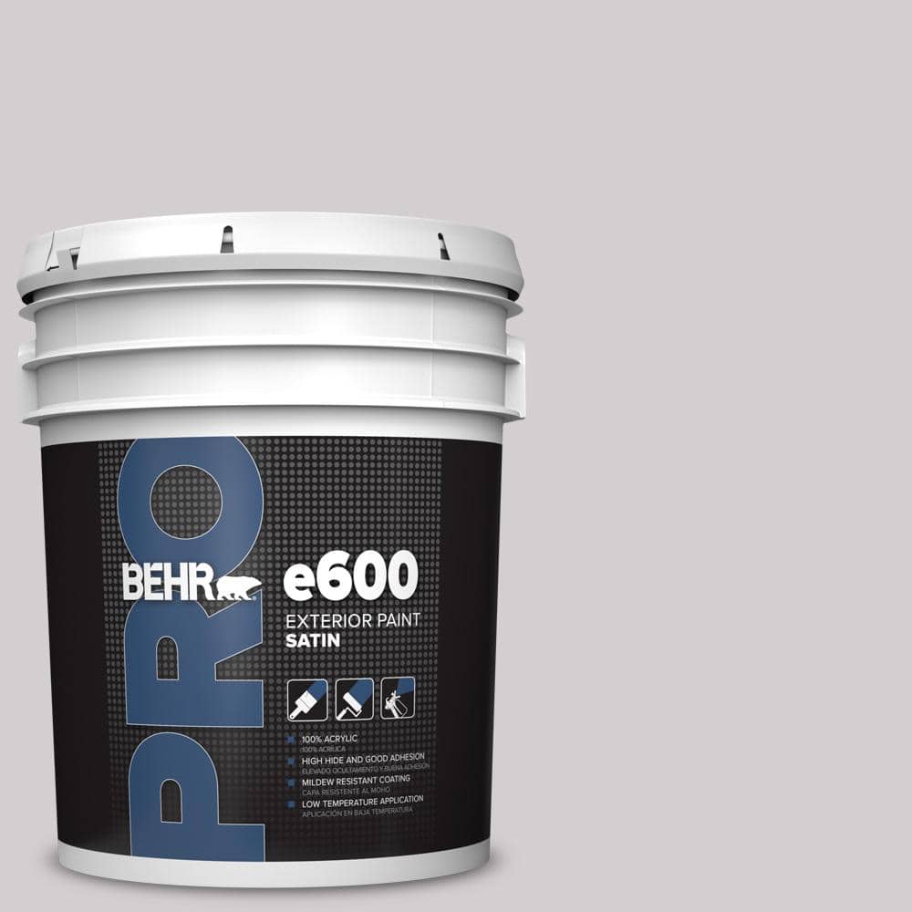 BEHR PRO 5 gal. #N570-1 Opera Satin Exterior Paint PR64005 - The Home Depot