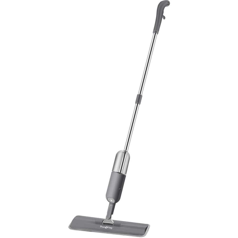 True & Tidy Spray Mop with 360° Swivel Mop Head, Removable Water Tank ...