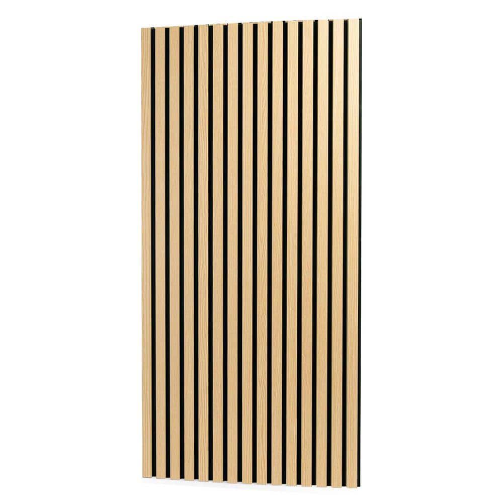 Oak Wood Slat Acoustic Panels for Wall and Ceiling-3D Fluted Sound ...