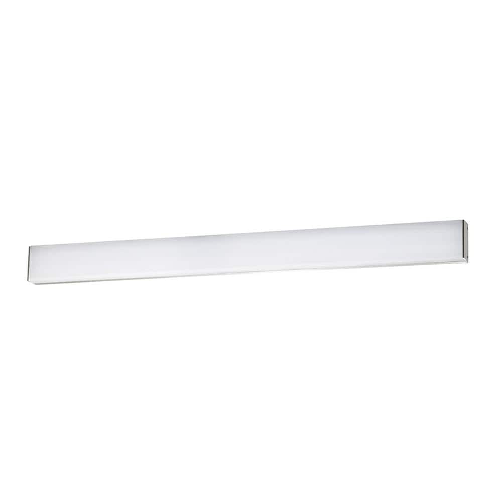 WAC Lighting Strip 36 in. Brushed Aluminum LED Vanity Light Bar and ...