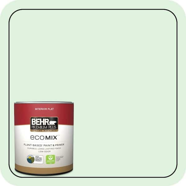 BEHR PREMIUM PLUS 1 qt. #P400-1 Mischievous Flat EcoMix Plant-Based ...