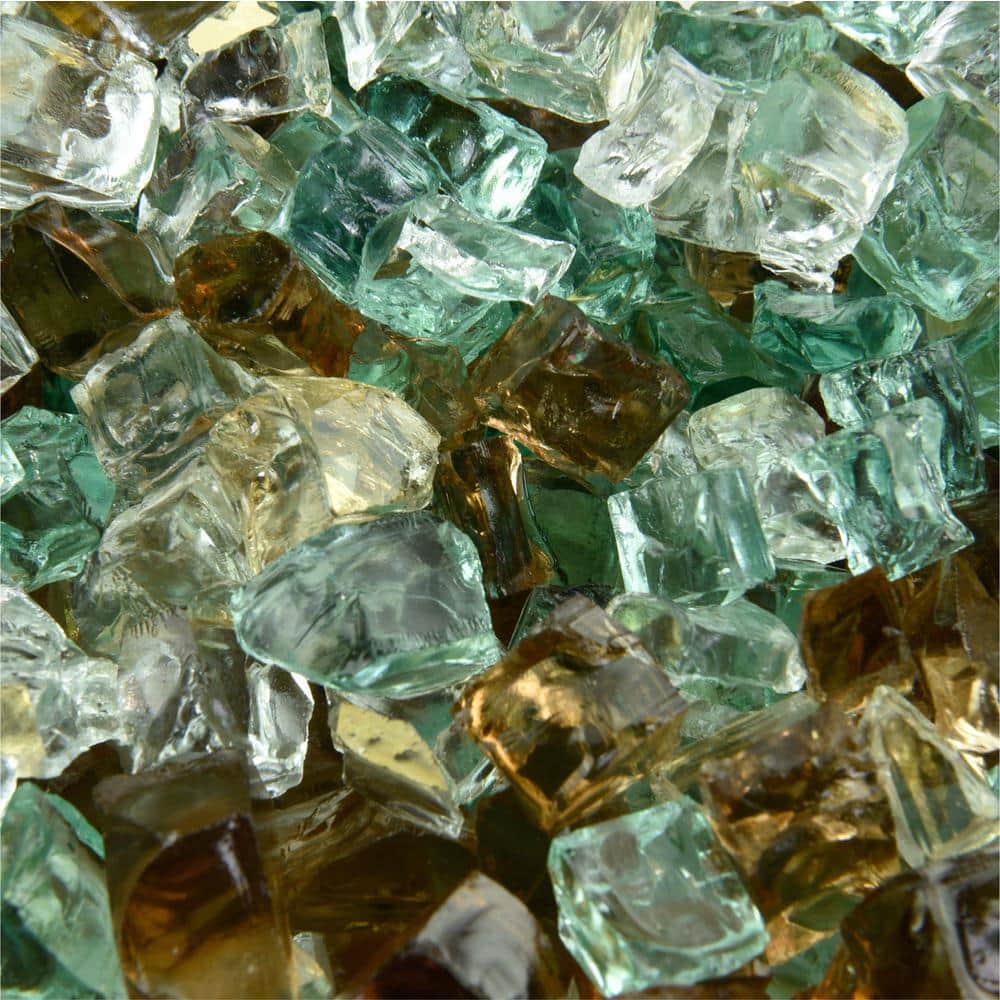 Fire Pit Essentials 10 lbs. of Irish Roast 1/2 in. Blended Fire Glass ...