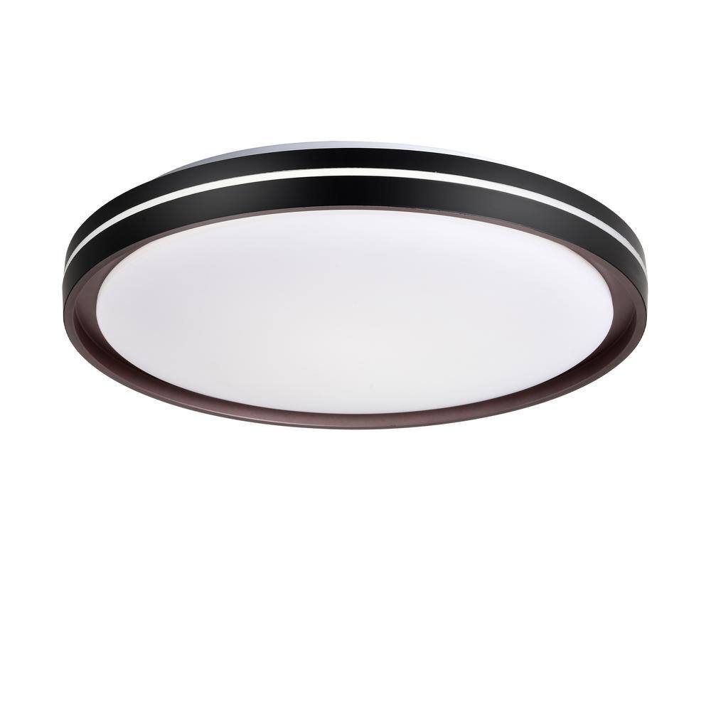 Lukyamzn 15.75 in. 24W Dimmable Modern LED Flush Mount Ceiling Light Fixture with 2400LM, 5 CCT ...