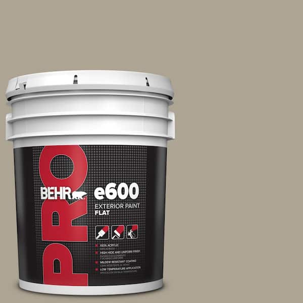 BEHR PRO 5 gal. #MQ2-52 Roadside Exterior Flat Paint PR61005 - The Home ...