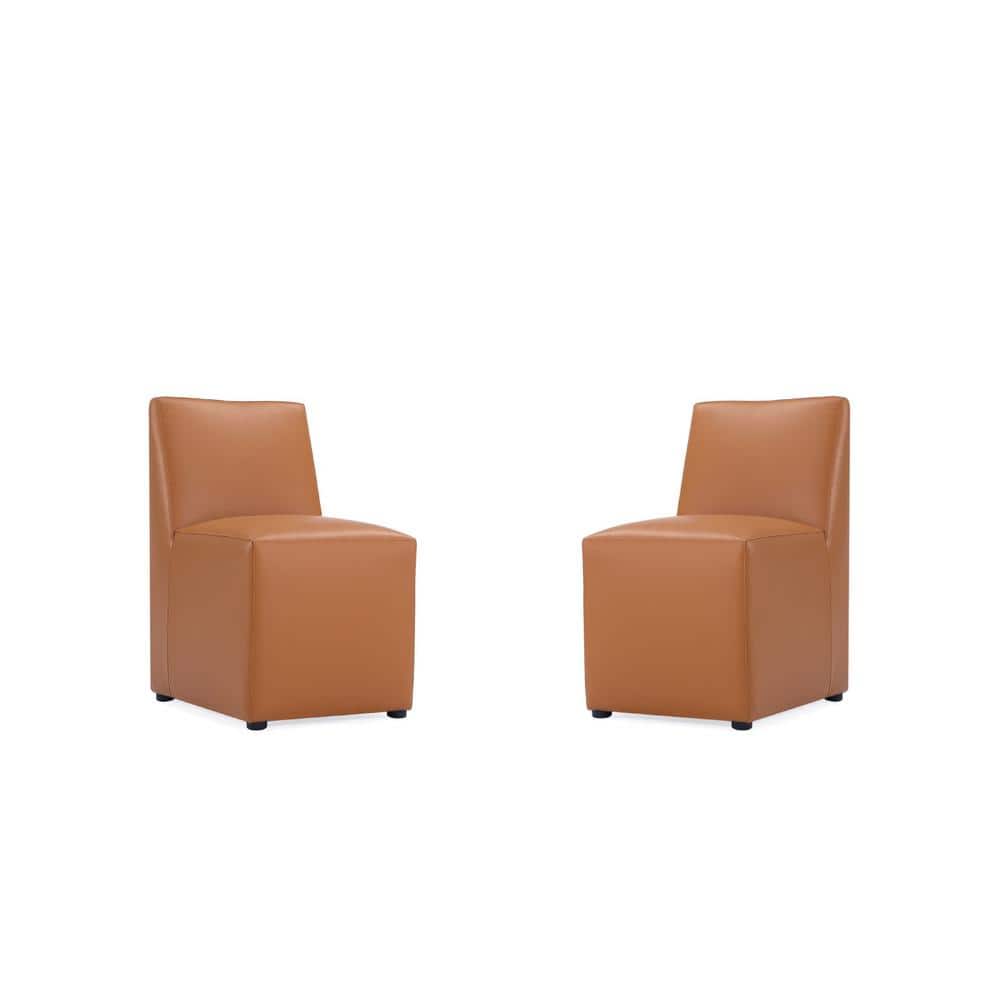 Manhattan Comfort Anna Modern Saddle Faux Leather Upholstered Dining ...