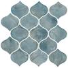 MSI Take Home Tile Sample - Blue Shimmer Arabesque 6 in. x 6 in. x 8 mm ...