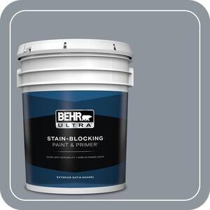 BEHR DYNASTY 1 gal. #MQ5-21 Radiant Silver Flat Exterior Stain-Blocking ...