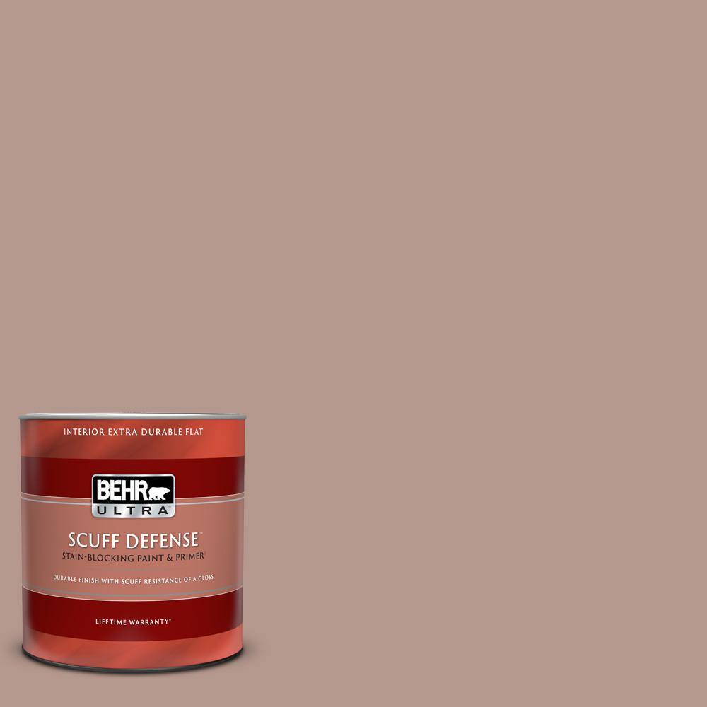 BEHR ULTRA 1 qt. #N160-4 Sonora Rose Extra Durable Flat Interior Paint ...