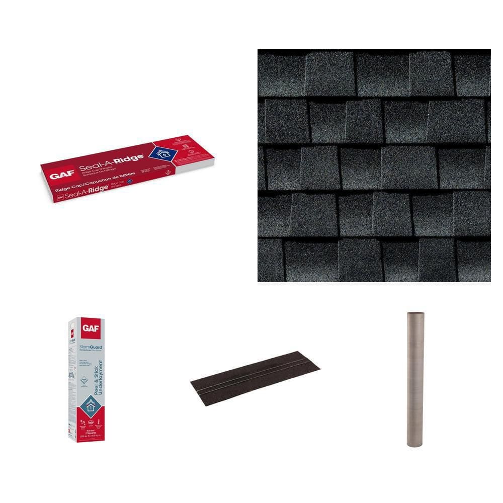 GAF Roofing Combo: Shingles, StormGuard, Pro-Start, FeltBuster - The ...