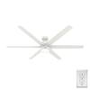 Hunter Solaria 72 in. Integrated LED Outdoor Fresh White Ceiling Fan ...