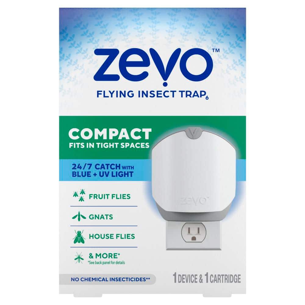 ZEVO Compact Spaces Indoor Flying Insect Trap for Fruit Flies, Gnats ...