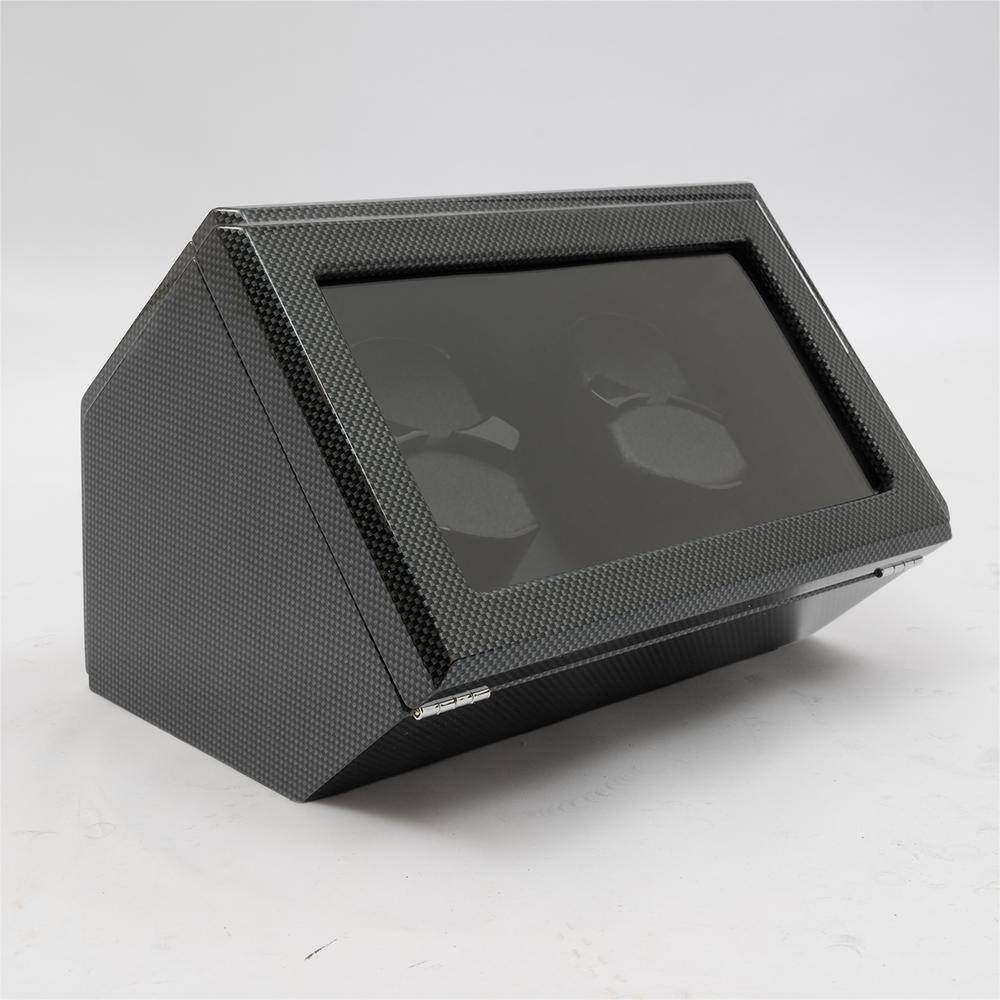 YIYIBYUS Black Carbon Fiber 4 plus 0 Watch Winder Automatic Rotation ...