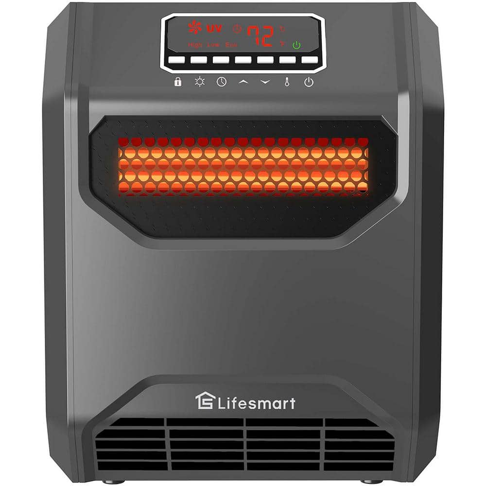 Lifesmart 1500-Watt Electric Front Intake Vent 6-Element Infrared ...