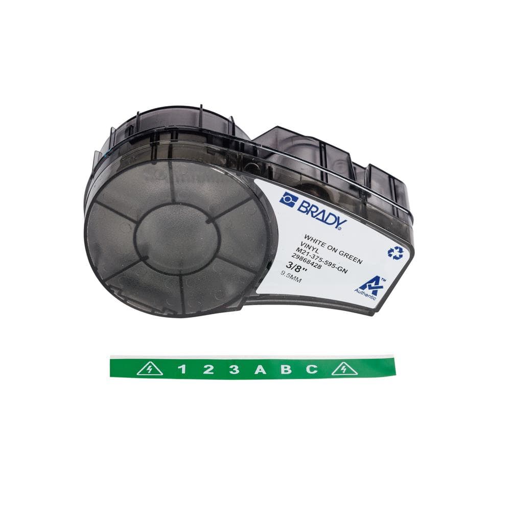 Brady 3/8 in. x 21 ft. Labeling Tape M21-375-595-GN - The Home Depot