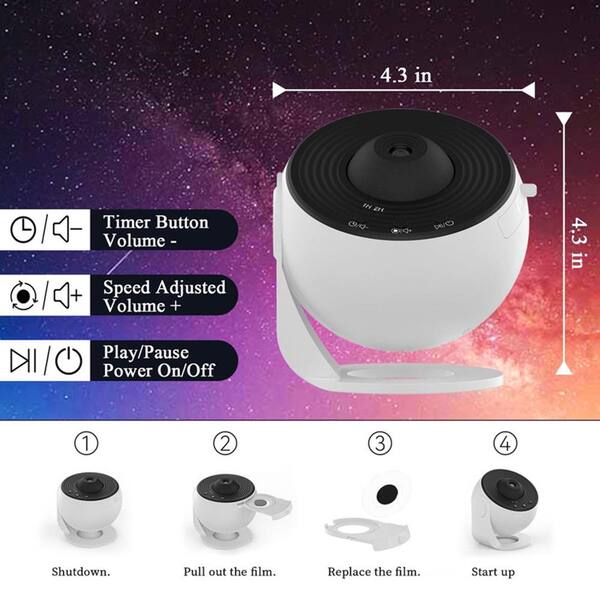 Rossetta 1920 x 1080 4K Star Projector and Planetarium Galaxy Night ...