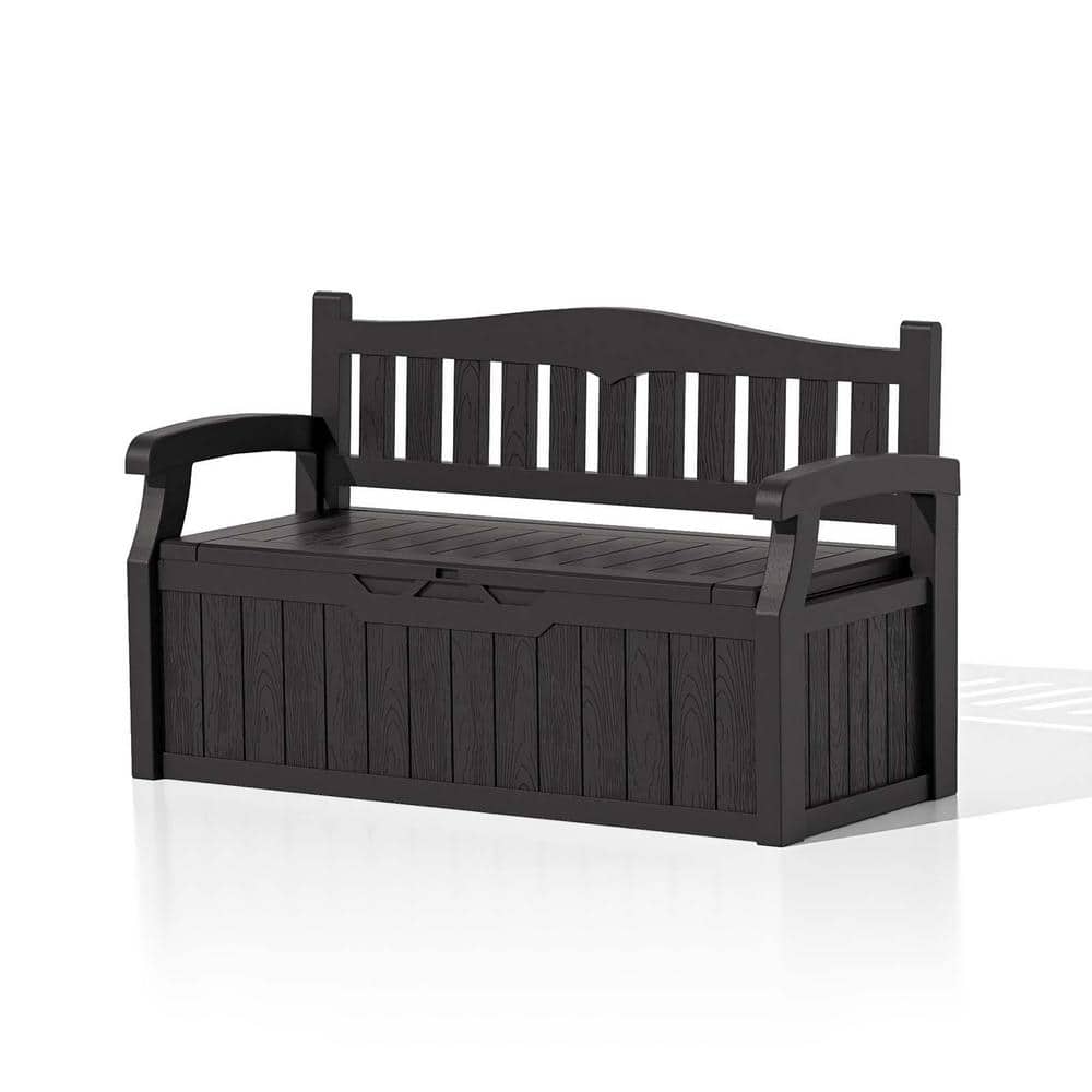 Patiowell 70 Gal Outdoor Storage Resin Deck Box Waterproof Patio