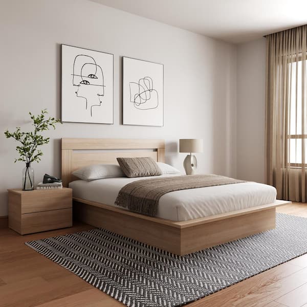 Natural wood bedroom set store