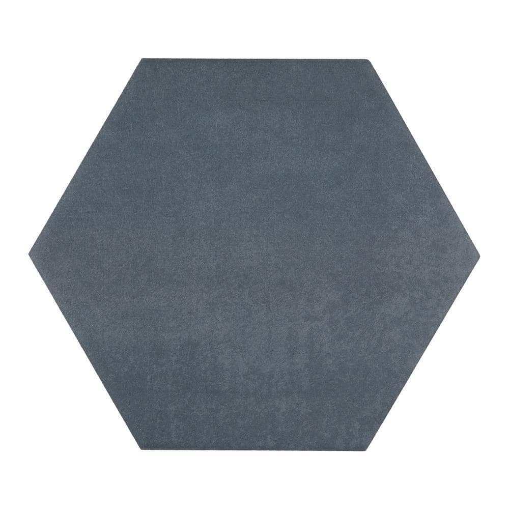 Marazzi Moroccan Concrete Blue Gray 8 in. x 9 in. Glazed Porcelain ...