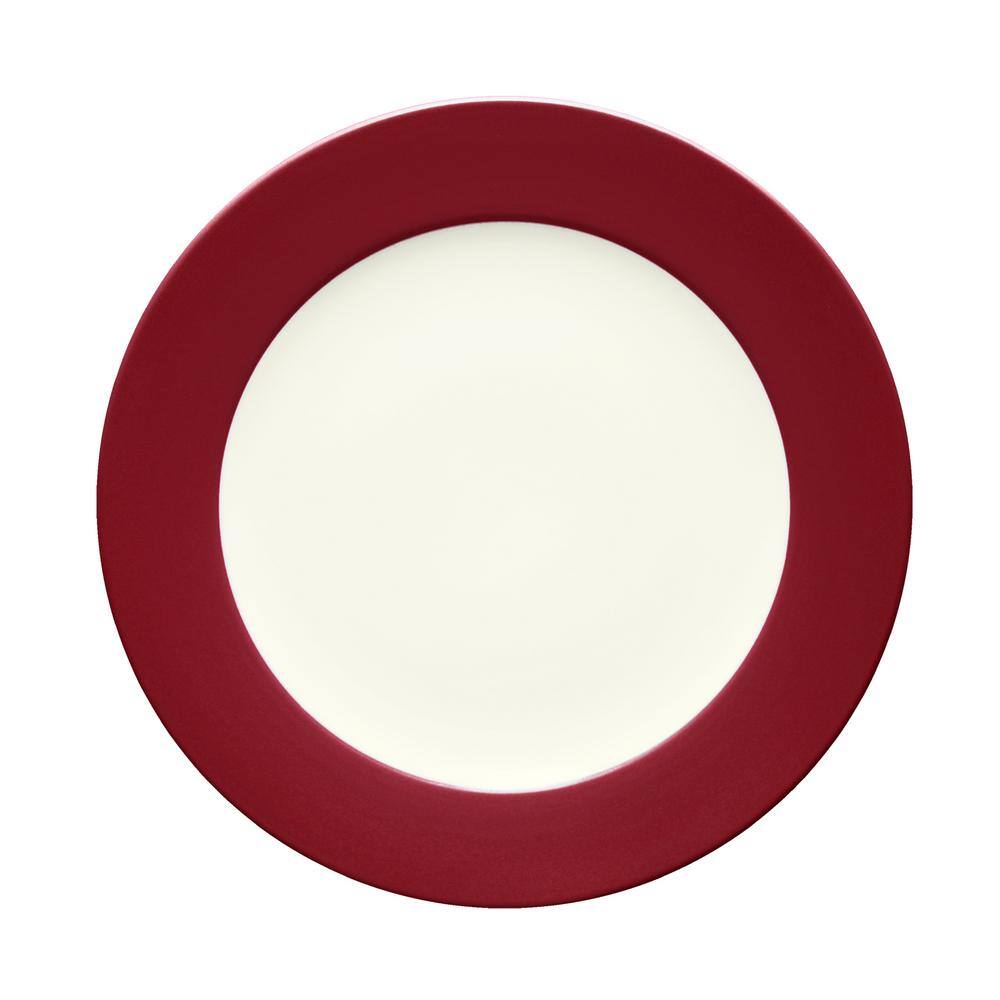 Noritake Colorwave Raspberry Red Stoneware Rim Dinner Plate 11 in. 8045 ...