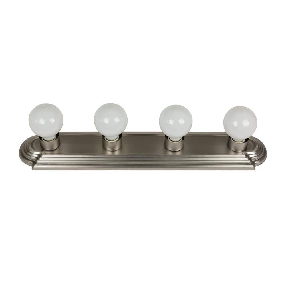 Sunlite 24 in. 4-Light Brushed Nickel UL Listed E26 Medium Base Globe ...