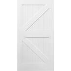EVERMARK Expressions 37 in. x 84 in. 2-Panel Unfinished Solid White ...