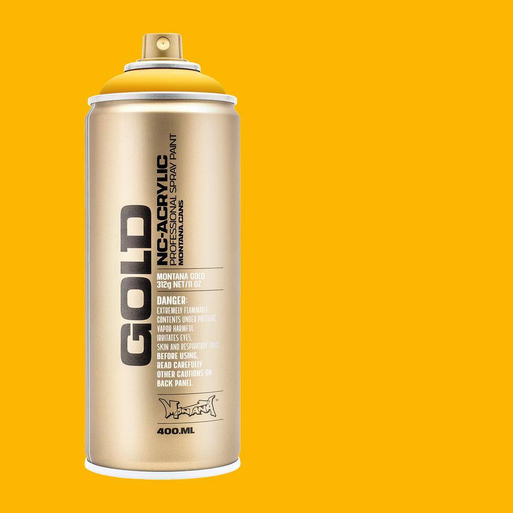 MONTANA 11 oz. GOLD Spray Paint, Yellow Cab 034506 - The Home Depot
