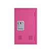 YOFE 1-Tier Steel School Locker in Rose Pink, Detachable Compact ...