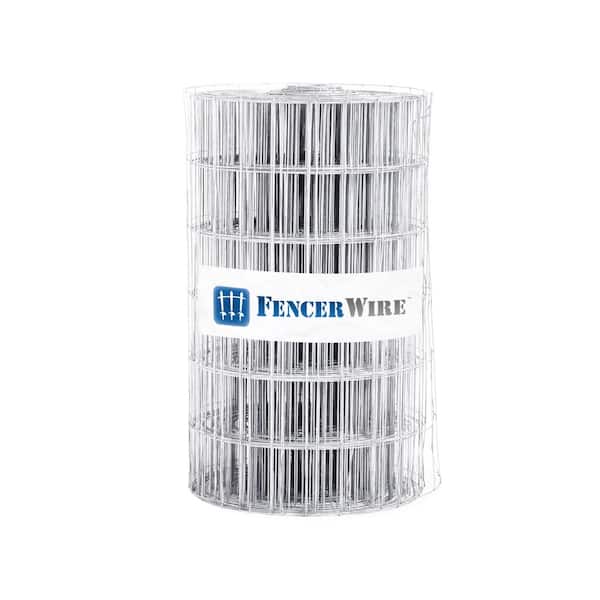 Fencer Wire 3 ft. x 50 ft. 14-Gauge Welded Wire Fence with Mesh 2 in. x ...
