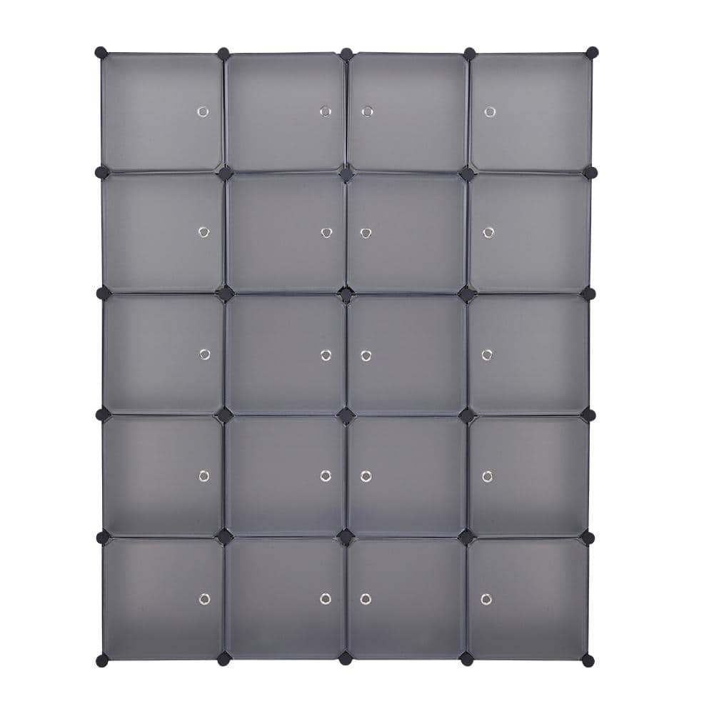 Karl home 70 in. H x 14.56 in. W x 57.87 in. D Gray Plastic Portable ...