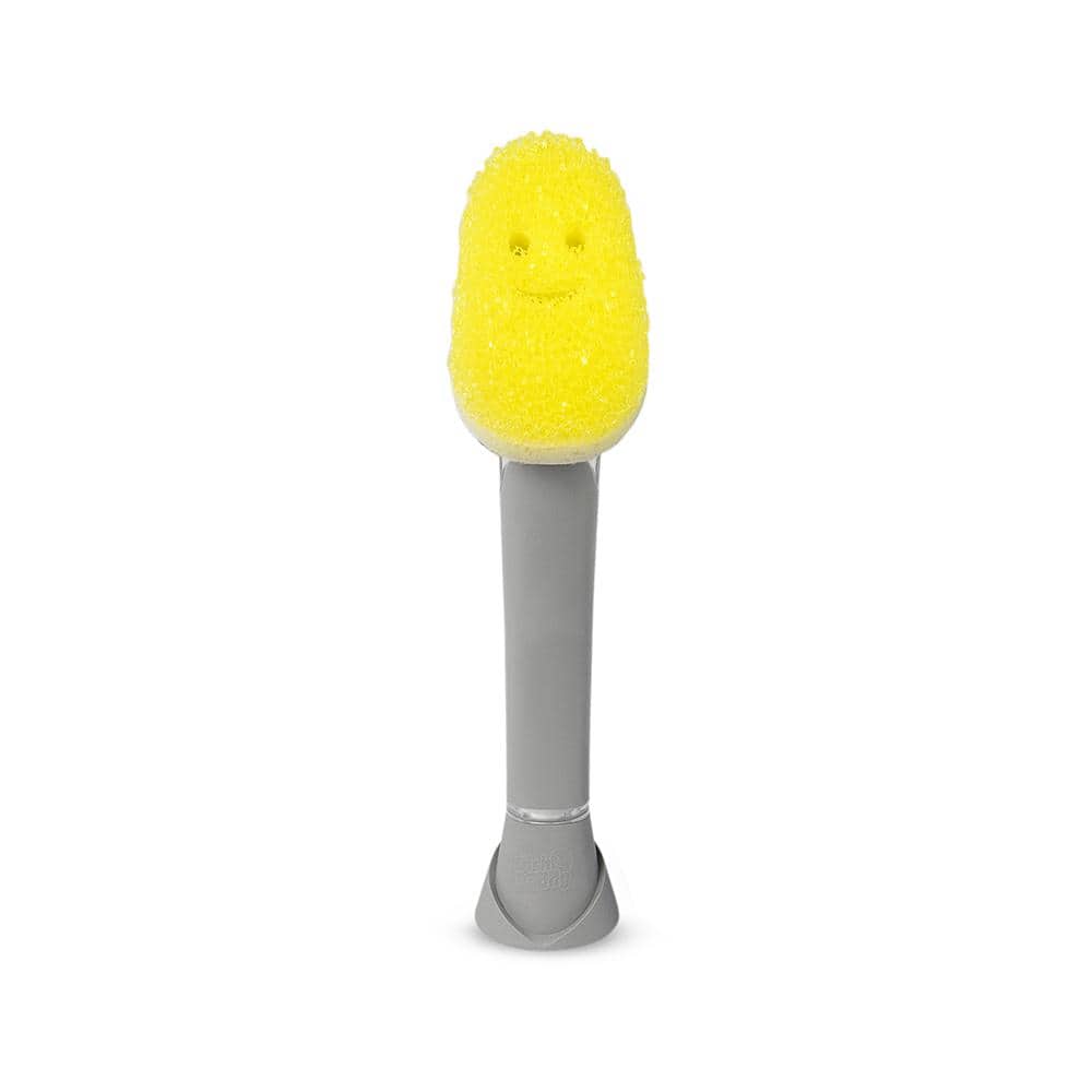 Scrub Daddy Dishwashing Brush (9 in. Handle) All-Purpose Soap ...