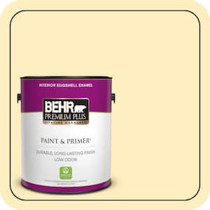 BEHR ULTRA 1 gal. #P290-1 Soft Buttercup Extra Durable Flat Interior ...