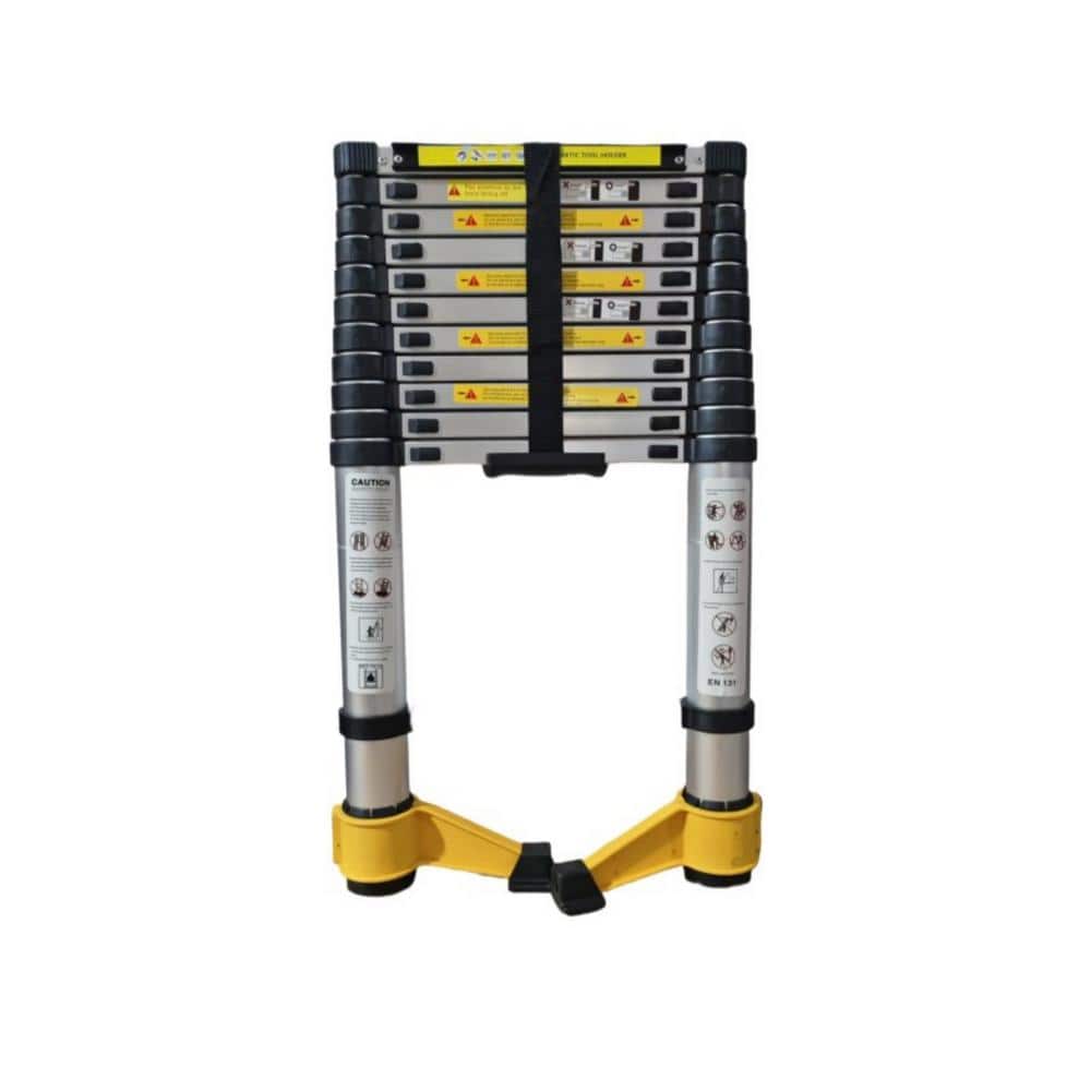 maocao hoom 11 ft. Reach Folding Telescopic Ladder, with 360 ...