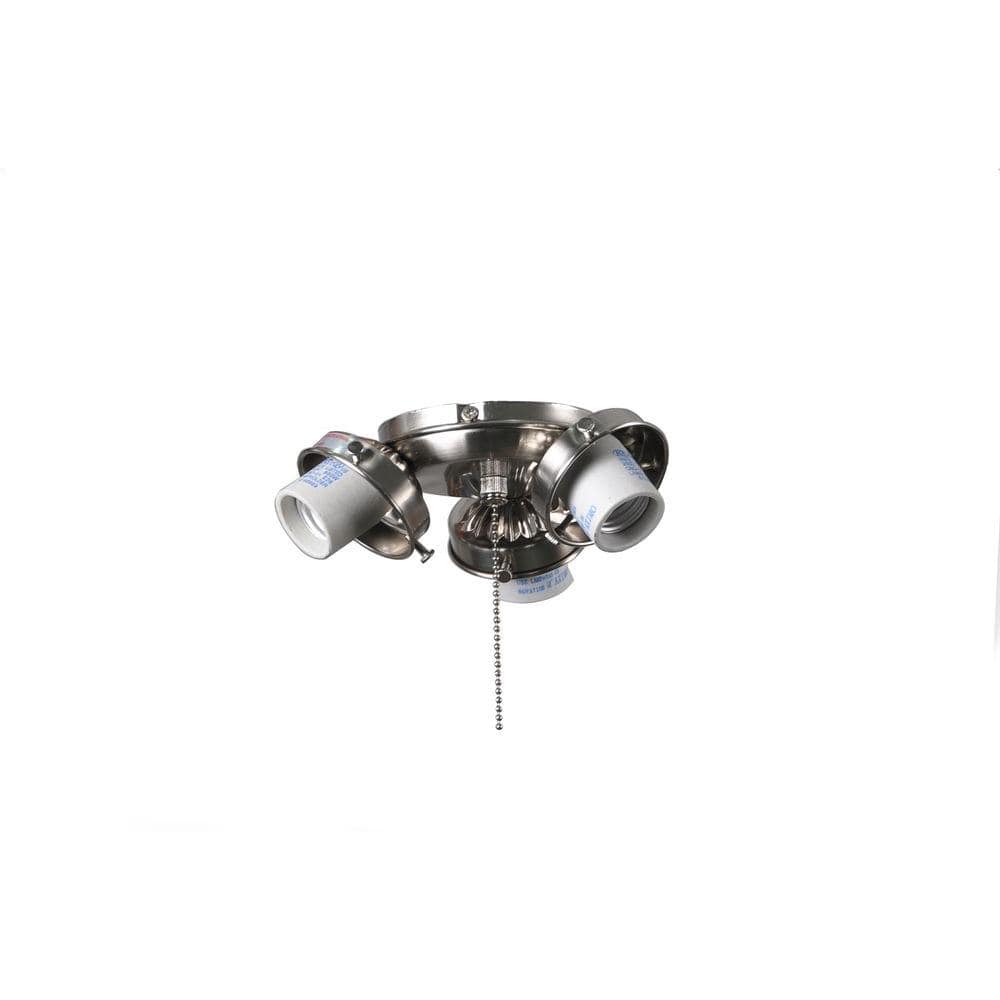 Air Cool Brookhurst 52 in. Brushed Nickel Ceiling Fan Replacement Light ...