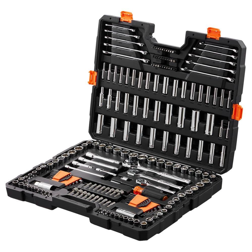 SKYSHALO Mechanics Tool Set and Socket Set, Metric Mechanic Tool Kit, 1 ...
