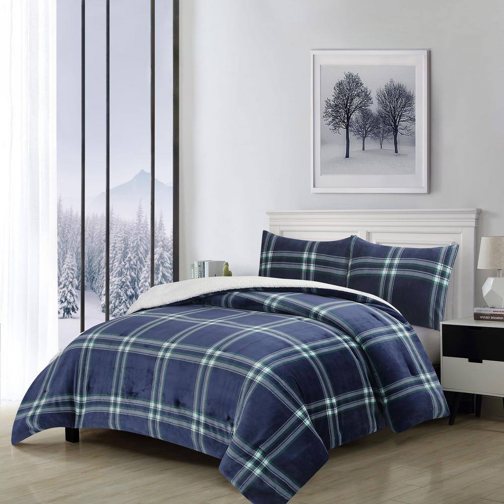 swift home Premium Cold Weather Reversible Pinted Flannel Plush and ...