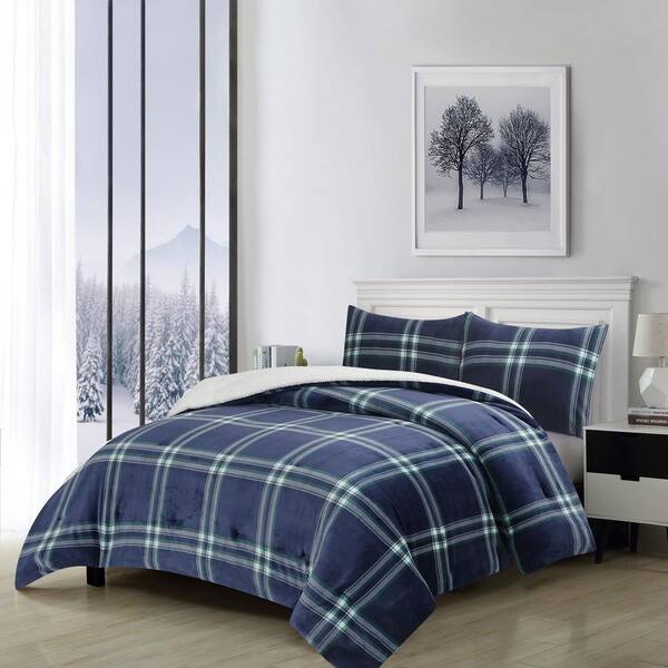 swift home Premium Cold Weather Reversible Pinted Flannel Plush and ...