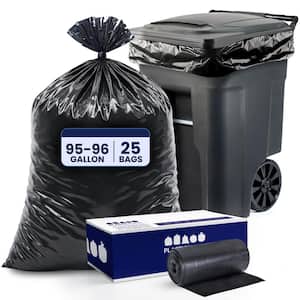 Reviews for Plasticplace 95-96 Gal. Black Trash Bags, 1.5 Mil, 61 in. x ...