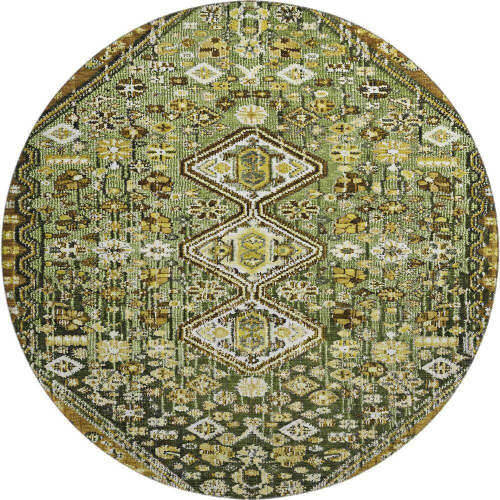 Addison Rugs Mayfield Premium Machine Washable Abstract AMF1834 Olive 8 ...