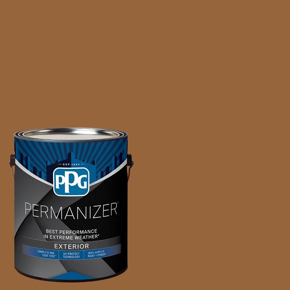 PERMANIZER 1 gal. PPG1082-7 Ginger Semi-Gloss Exterior Paint PPG1082 ...