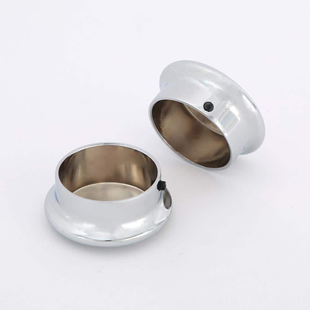 Everbilt 1-5/16 in. Heavy-Duty Chrome Closet Pole End Caps (2-Pack) EH ...