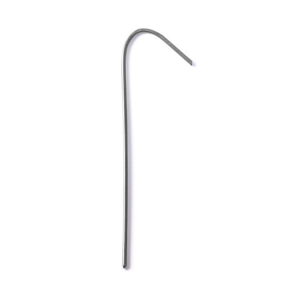 Agfabric 6 in. 11 Gauge Galvanized Landscape Staples Stake Silver ...