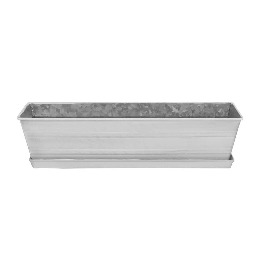 ACHLA DESIGNS 5'' H x 6'' W Small Individual White Flower Box Tray Kit ...